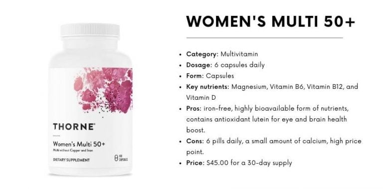 The 7 Best Multivitamins for Women Over 50, Says a Dietitian